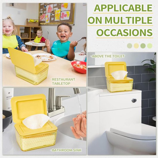 Doekjesdispenser met Deksel voor Baby en Volwassene - Vochtig Houden ...