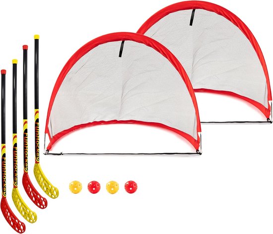 Complete FunHockey Set voor Kinderen: 4 Sticks, 4 Ballen en 2 ...