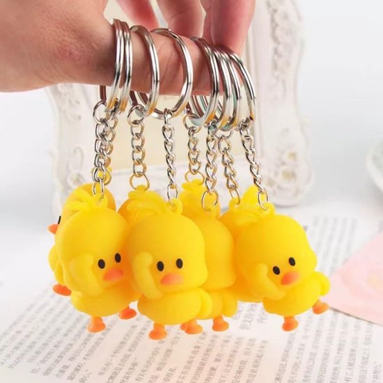 Set van 20 Kleine Gele Eend Sleutelhangers - Geluksbrenger & Bedeltje ...