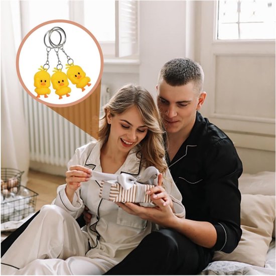 Set van 20 Kleine Gele Eend Sleutelhangers - Geluksbrenger & Bedeltje ...