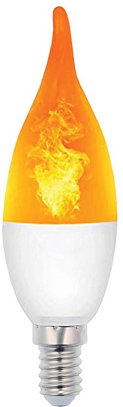 VITO LED Vlam-Effect Kaarslamp E14 - 3W (vervangt 15W) - 120lm - 1400K ...