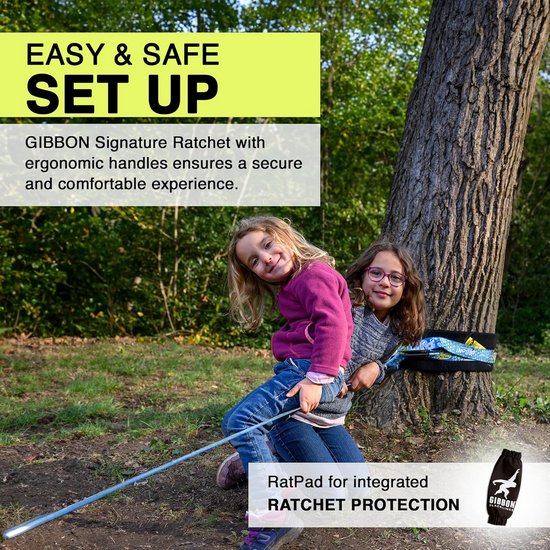 Slackline voor Beginners en Kinderen - 15 Meter Balanslijn met Boom- en ...