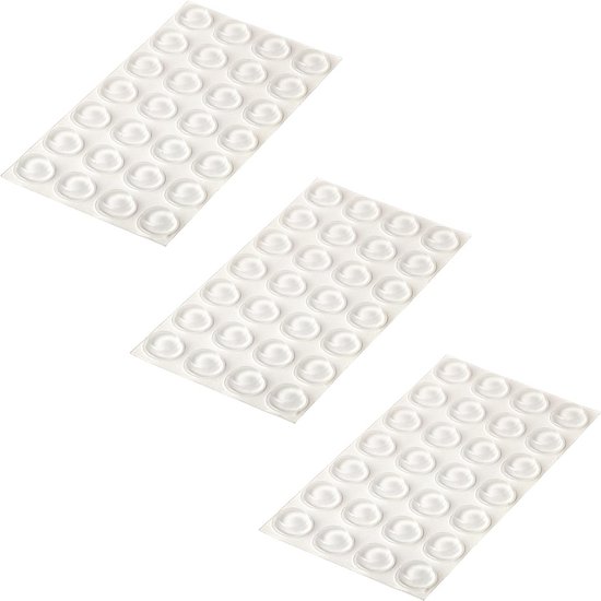 Zelfklevende Rubber Stootbuffers Transparant Midden - 84 Stuks Geluids ...