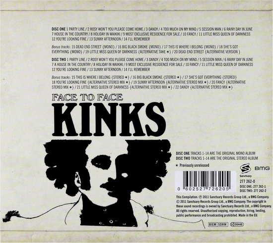 Klassiek Rockalbum Vinyl - Face To Face | bol