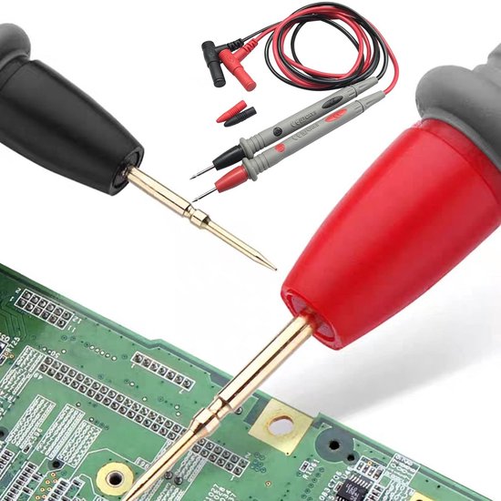 Professionele Meetsnoeren Set voor Multimeter - Flexibele Testkabels ...