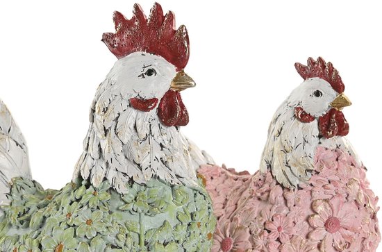 Decoratieve figuren Home ESPRIT Groen Roze (2 Stuks) | bol