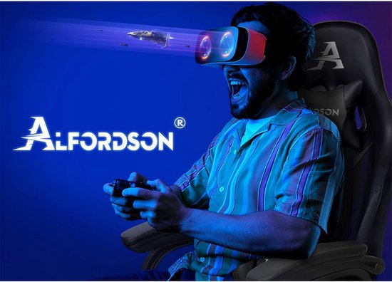 Ergonomische Gaming Stoel met Massagefunctie en Voetensteun ...
