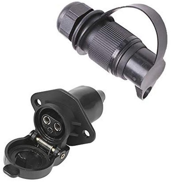 3-polige Stekker en Stopcontact 12V voor Aanhangers en Campers | bol
