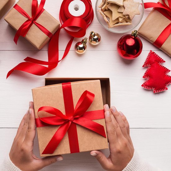 Dubbelzijdig Satijnen Lint Rood - 25 Meter - Decoratie & Knutselen | bol