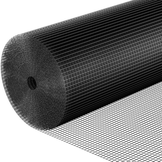 Zwart Gaashek 1m x 20m - Stevig Metaalrooster met 12mm Maaswijdte voor ...