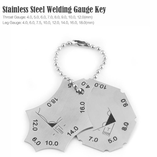 Hoeklas T-stuk met Lashoekmeter voor Controle van Lassen - Keel Diepte ...