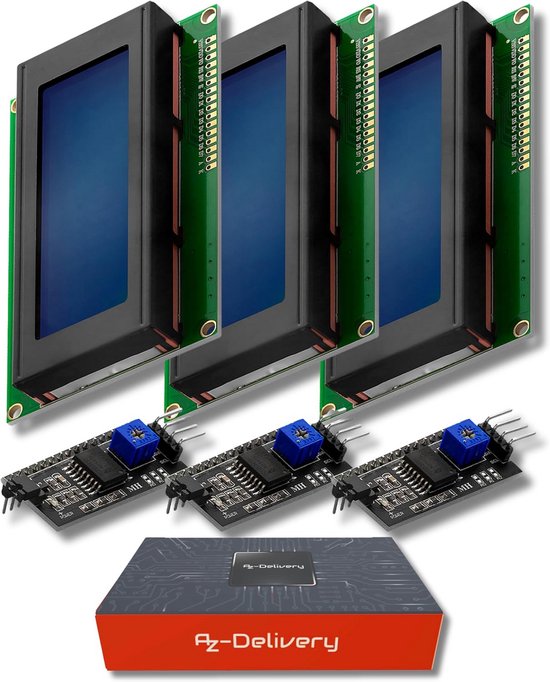 LCD Display 4x20 Tekens met I2C Interface – HD44780 Compatibel voor Arduino en... | bol