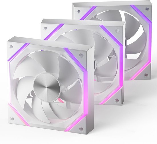 RGB PC Ventilator Set 3 Stuks 120MM ARGB PWM voor Desktop Computers | bol