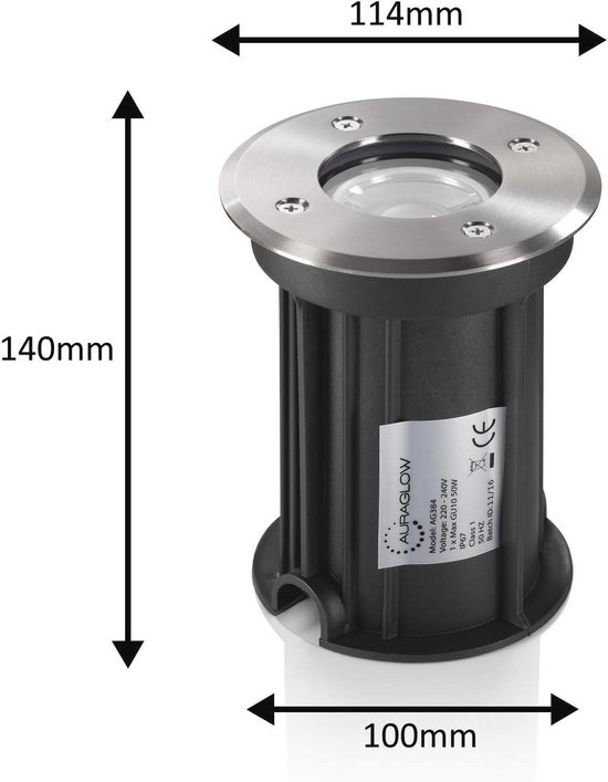 Diep Verzonken GU10 Houder Tuin Grondpad Deklicht - Twin Pack | bol