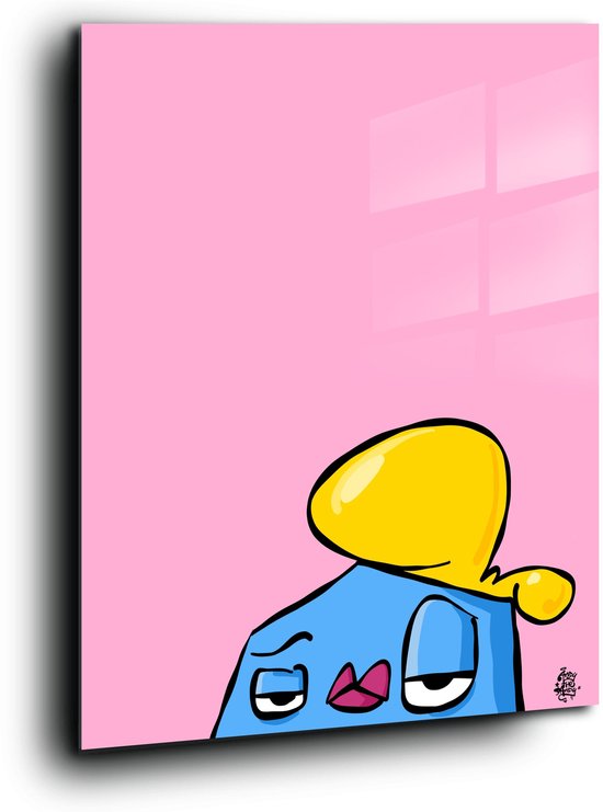 Pink andy the dandy - Meerdere kleuren - Plexiglas 60 x 80 cm | bol