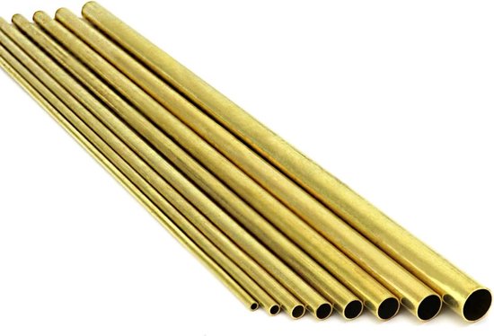 Ronde messing buizen - knutselproject - wanddikte van 0.5 mm - 300 mm ...