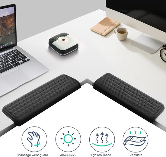 L-Shaped Armrest Desk - 2 Piece Set - Ergonomische Wrist Rest - Memory ...