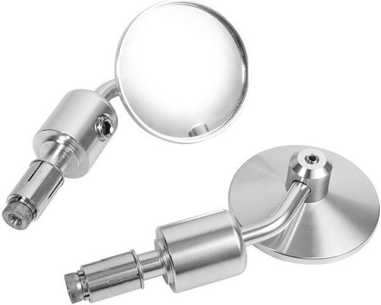 Verstelbare Ronde Motorfiets Zijspiegels voor 7/8 Inch Stuur - Helder ...