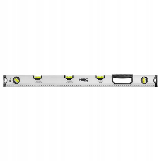NEO Speciale waterpas 80 cm met 5 waterpassen voor verschillende hoeken ...