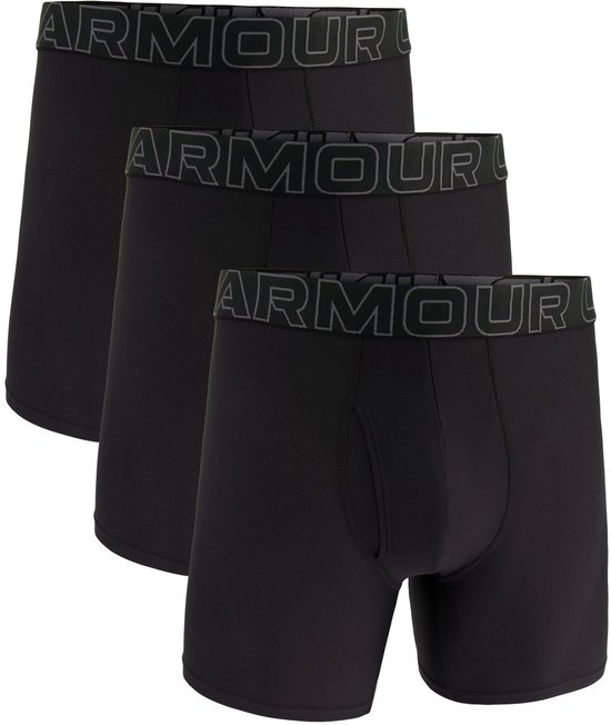 Under Armour Boxershorts UA PERFORMANCE TECH MESH -SOLID 6 IN 3PK Set van 3 | bol