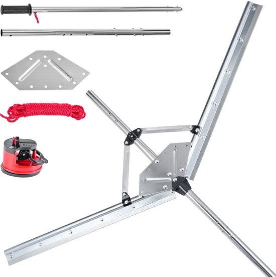 VEVOR Lake Weed Cutter Pond Harke Lake Hark 1219mm Snijbreedte 9m Touw ...