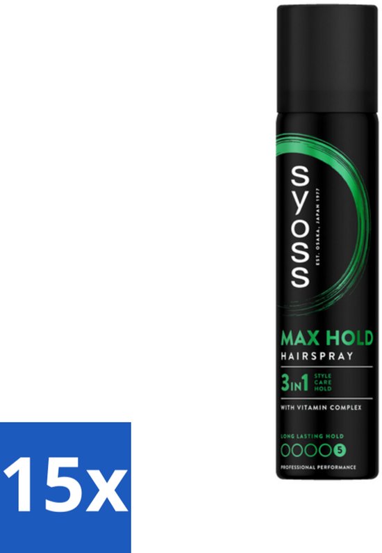 Syoss - Max Hold - Haarspray - Compacte Fixatie - 75 ml ...