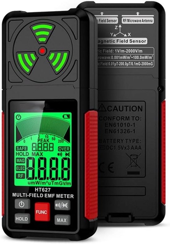 EMF Meter Elektromagnetische Straling Detector - Meet AC Magnetisch ...