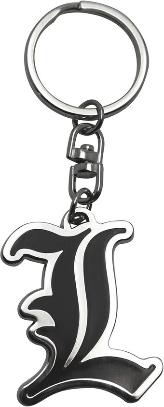 Metalen Sleutelhanger Death Note L Symbool voor Fans van Anime en Manga ...
