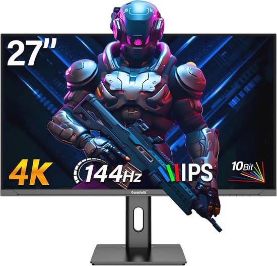27 Inch 4K Gaming Monitor met 144Hz - PC Scherm voor Thuis en Kantoor | bol