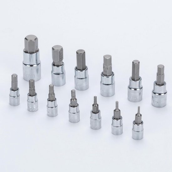 Premium 13-delige Hex Bit Socket Set voor Metalen 2mm - 14mm | bol