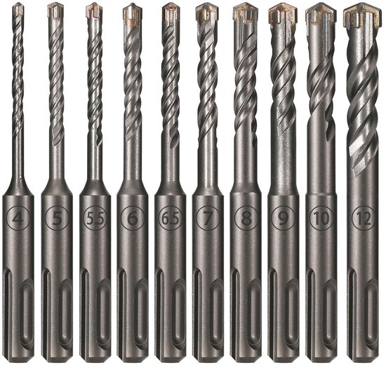 SDS Plus Hamerboor 6 x 350 mm met 4 Snijkanten - Hardmetaal Steenboor ...