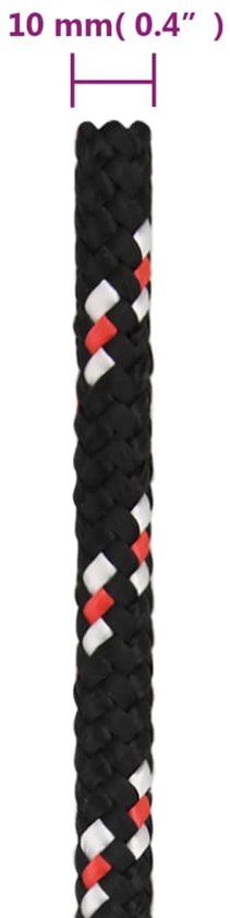 Boot touw 10 mm 100 m polypropyleen zwart | bol