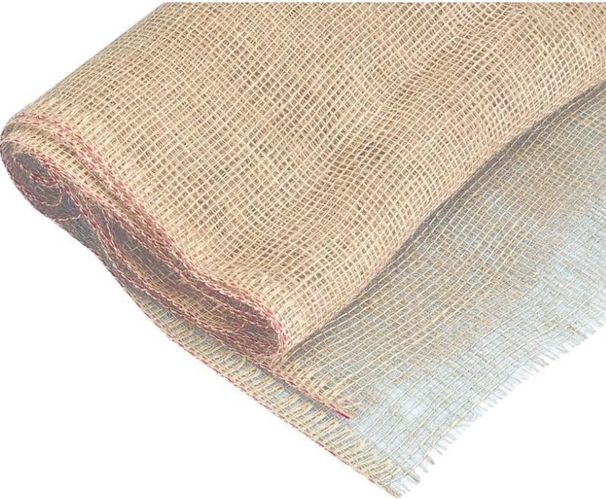 2x Jute doek/stof grof naturel 5 x 1 meter - decoratie / hobby ...