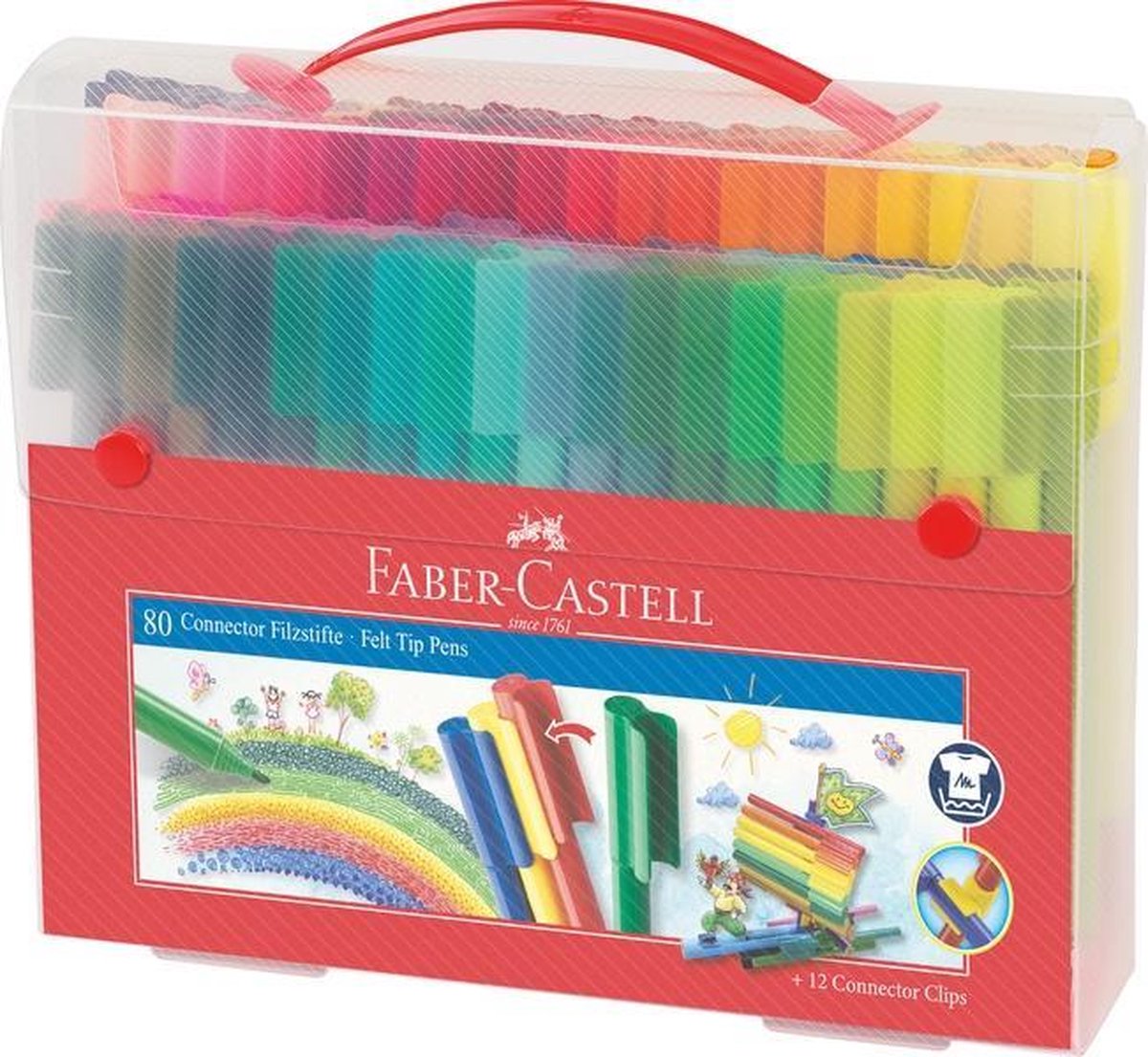 bol.com | Faber Castell FC-155579 Uitwasbare Connector Stiften Koffer ...