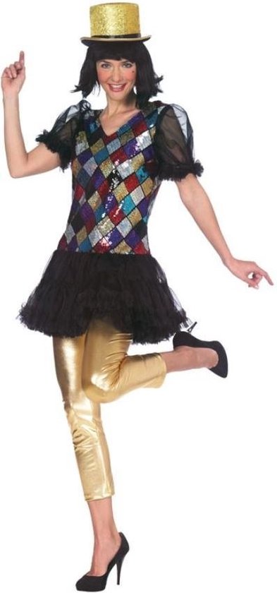 Rubie's Kostuum Diamond Lady Zwart/goud Dames Maat 38 | bol