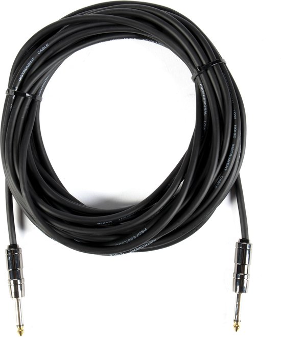 MUSIC STORE Instrument Cable Original 10m (Black) - Gitaarkabel | bol