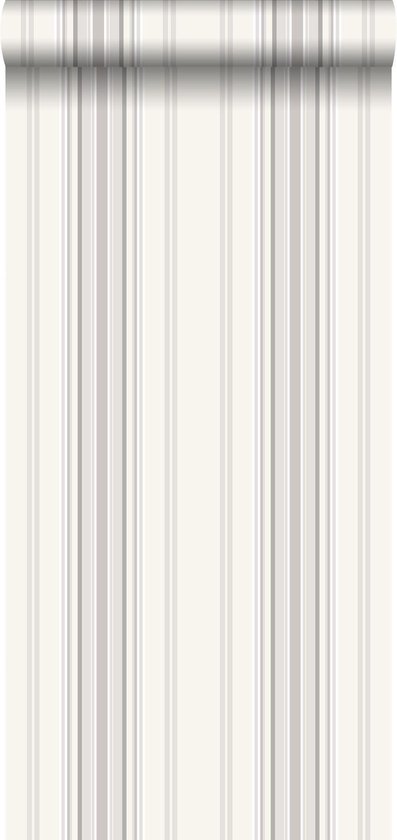 ESTAhome behang strepen grijs en beige - 53 cm x 10,05 m - 138805 | bol