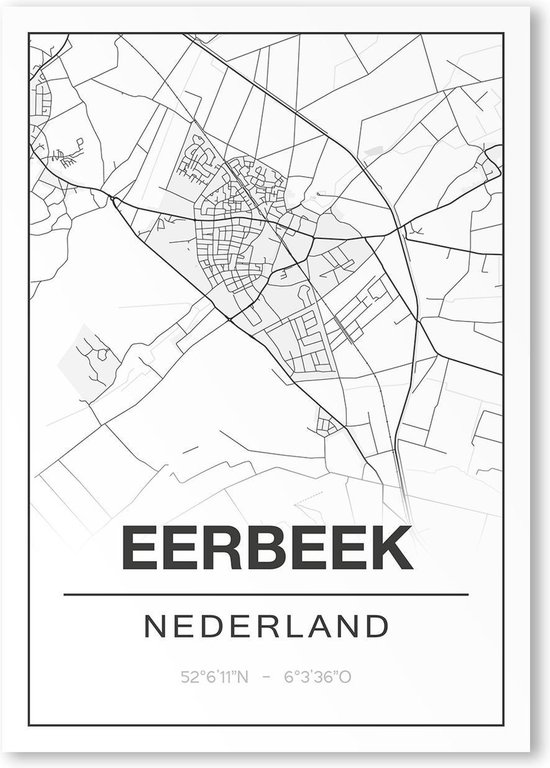 Poster/plattegrond EERBEEK - A4 | bol