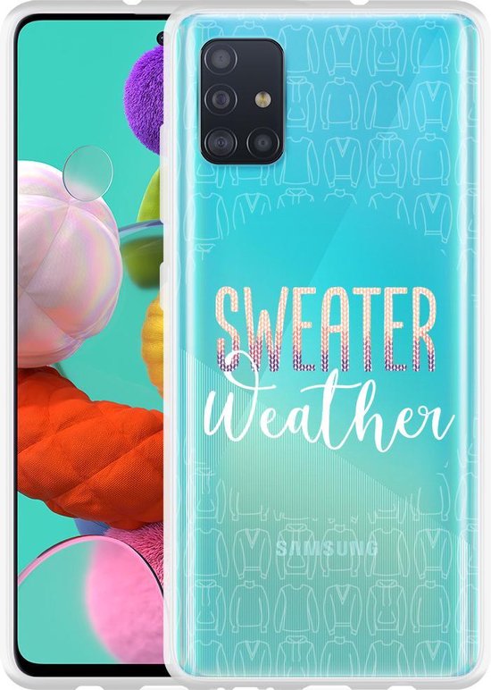 Samsung Galaxy A51 Hoesje Sweater Weather - Designed by Cazy | bol.com