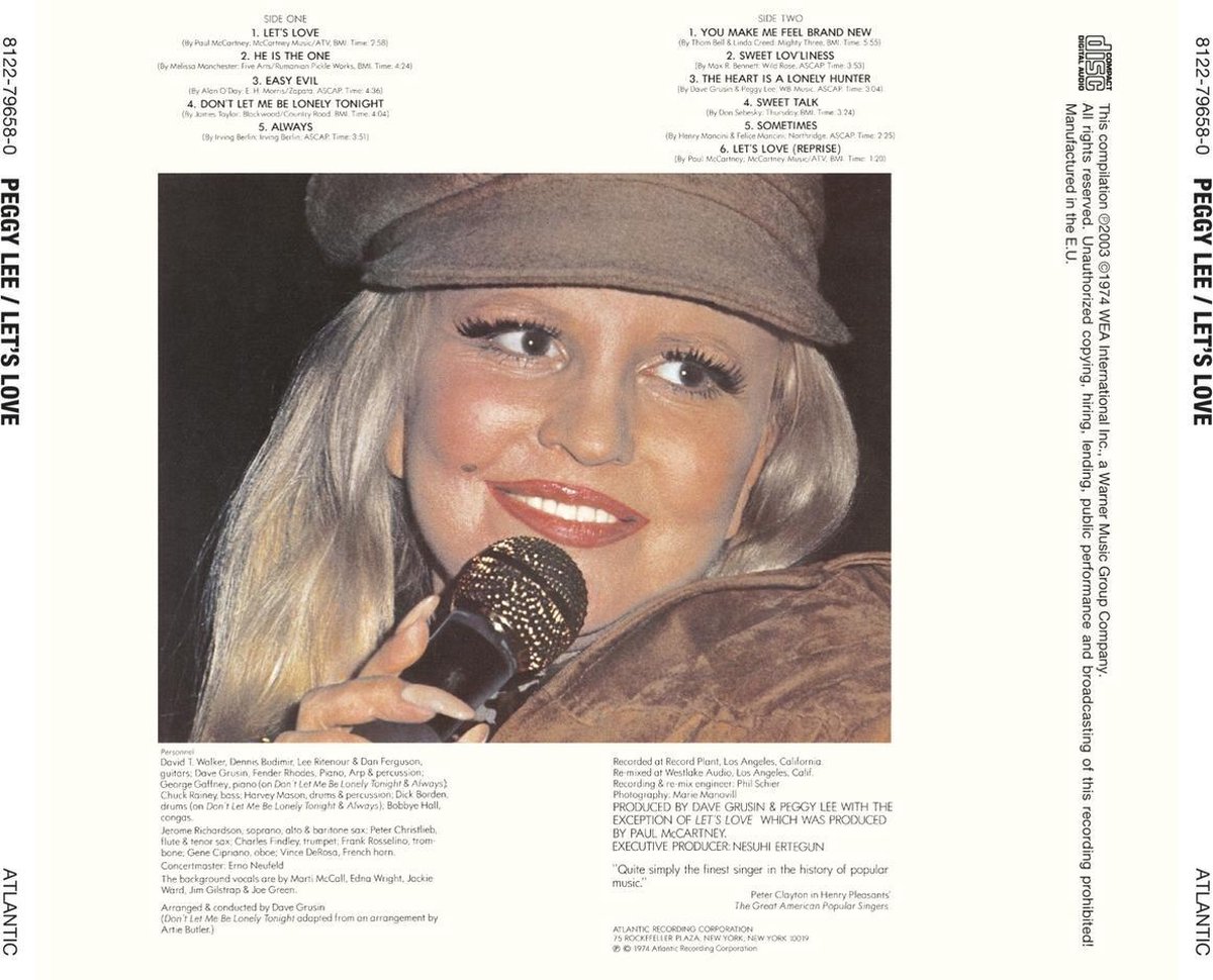 Let's Love, Peggy Lee | CD (album) | Muziek | bol.com