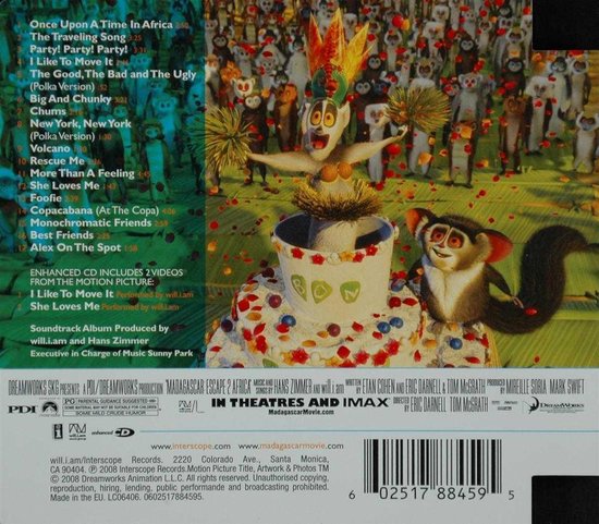 Various Artists - Madagascar:Escape 2 Africa (CD), Original Soundtrack ...