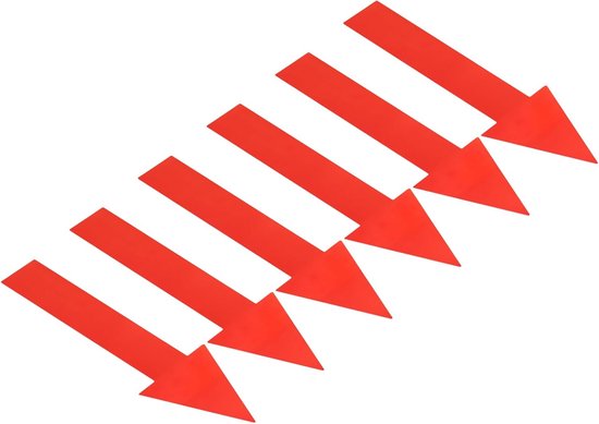 Arrow Sticker 12" - 6 Sheet Direction Sign - PVC Glue Removable ...