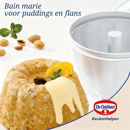 Dr. Oetker Stoompan voor Pudding & Desserts - Aluminium - Ø21 x 165cm | bol