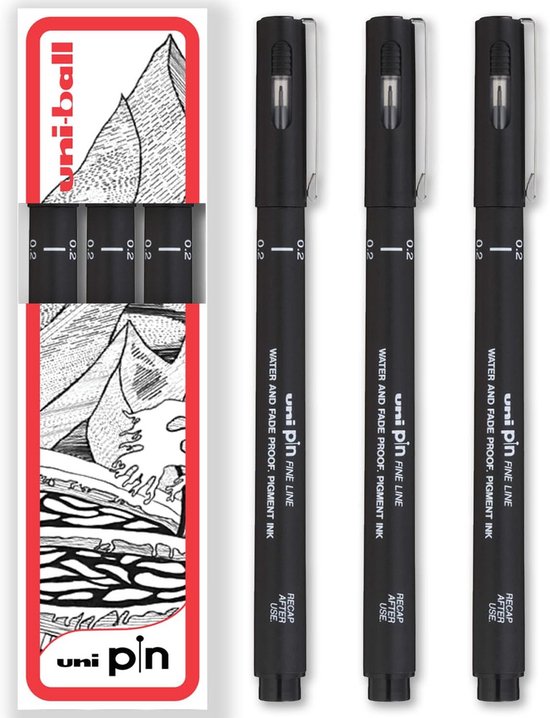 Set Fineliners Pennen met Dunne Punt voor Tekenen en Schetsen ...