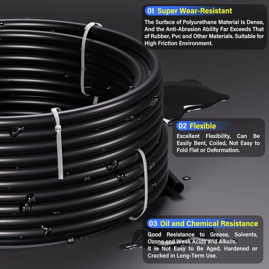 Pneumatische Polyurethaan Luchtslang 12mm OD 8mm ID - 10 Meter | bol