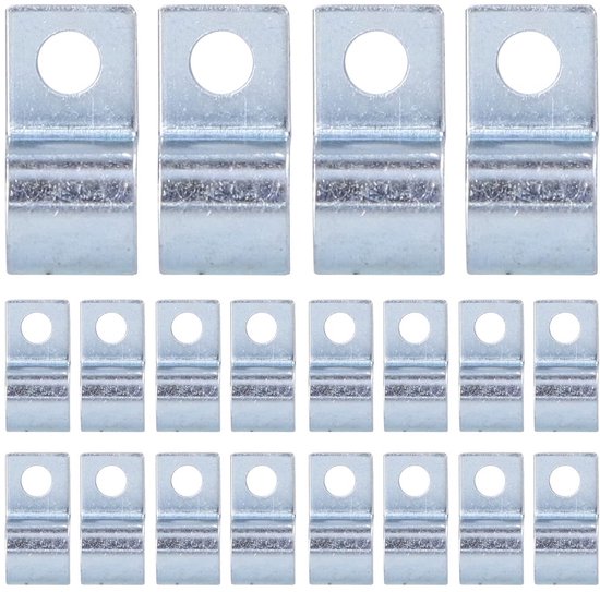 20 Stuks Enkelgat Buisklemmen 12 mm Verzinkt Roestvrij Staal voor Alle ...