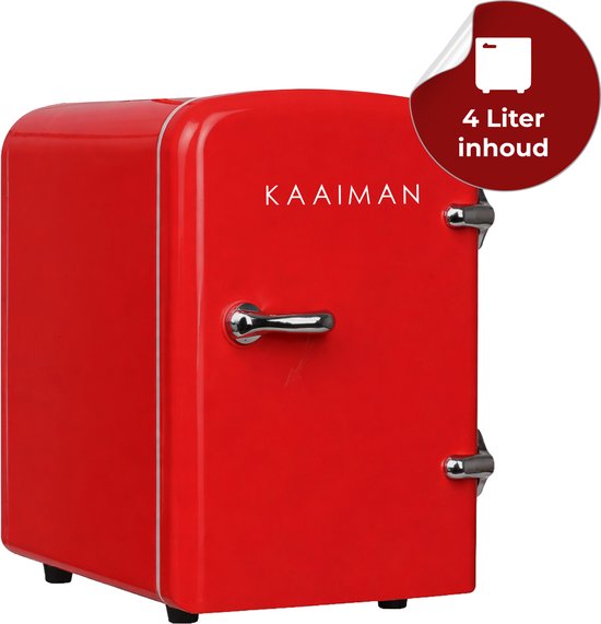 Kaaiman® Mini Koelkast 4L - Kleine Koelkast 12V/220V - Cosmetische ...