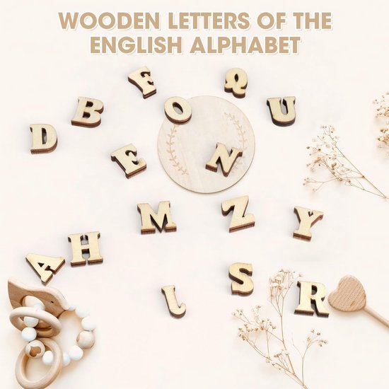 400 Houten Alfabet Letters Set voor Knutselen en Decoratie | bol