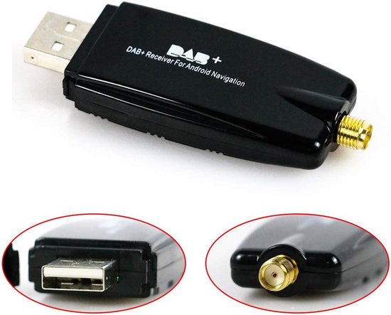 DAB+ Radio-ontvanger Adapter met USB voor Android Auto en ...
