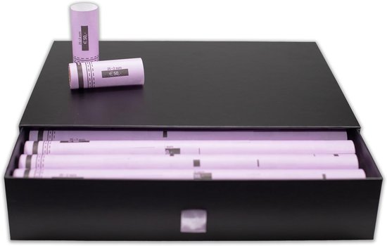 208 Papieren Rolletjes voor 2 Euro Munten in Stapelbare Opbergbox | bol